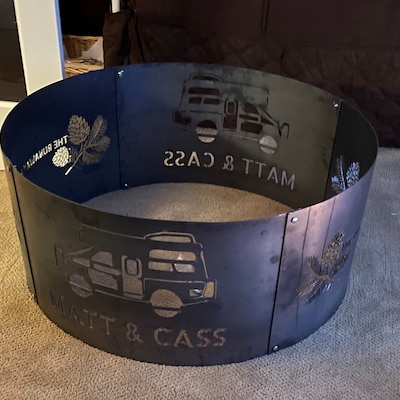 Personalized Fire Ring, Custom Fire Pit , Outdoor Fire Pit, House ...