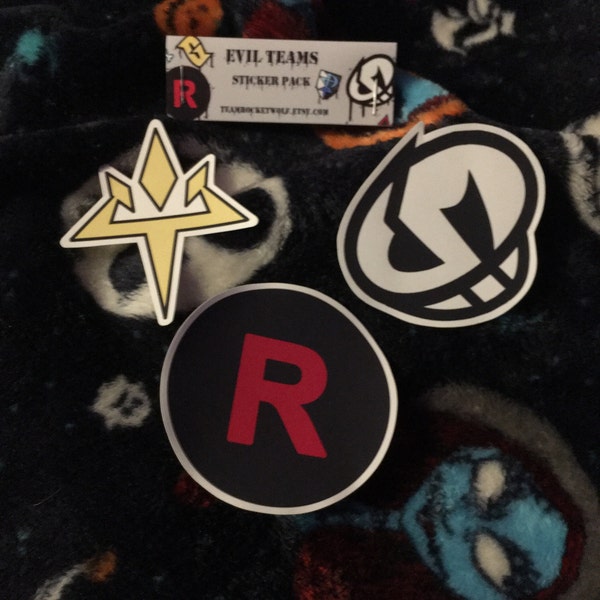 Evil Teams Sticker Pack - Etsy