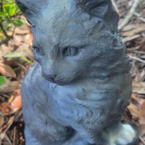 Dark Grey Cat Statue - Sterling Statuary | Handmade Brand New Solid ...