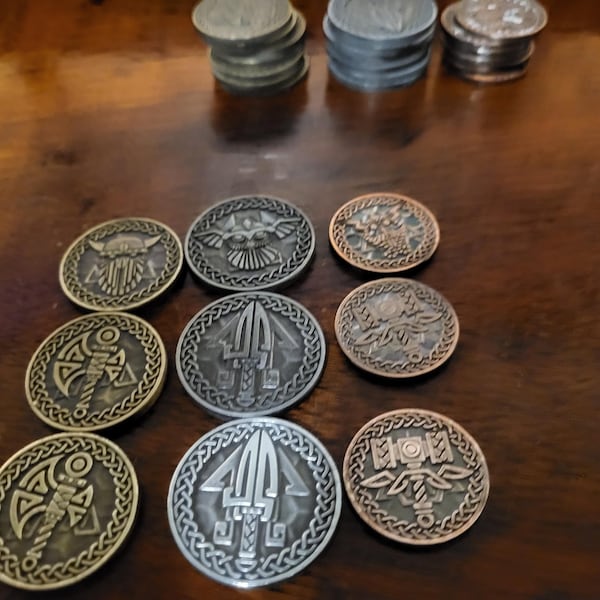Renaissance Themed Gaming Coins Small 20mm 15-pack - Etsy