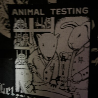 Animal Testing Punk Patches-punk Bands-punk Accessories-antifa Patches ...
