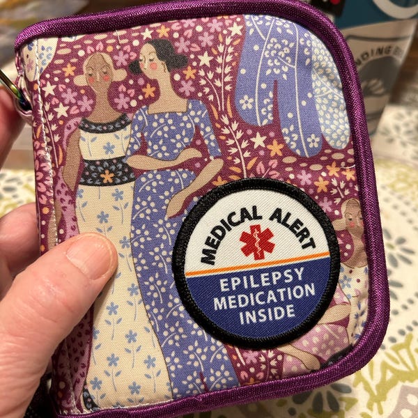 Epilepsy Medication Inside Medical Alert Patch | Medic Pouch ID - Etsy