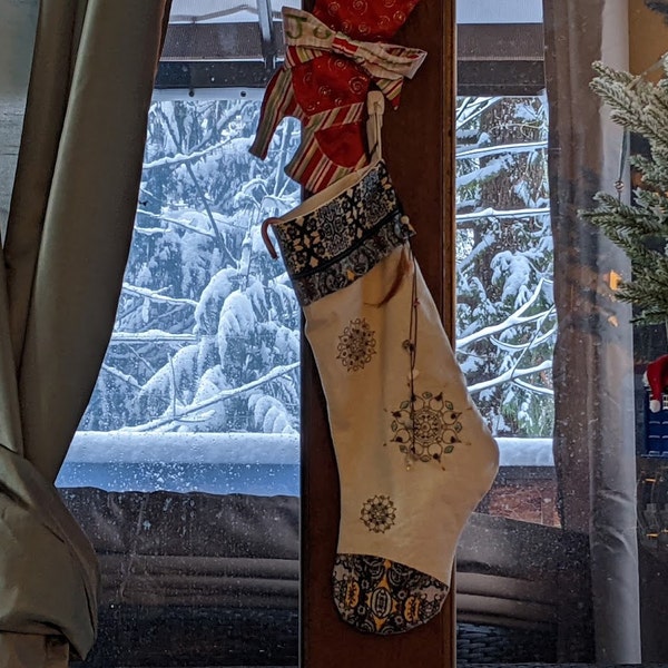 Biker Christmas Stocking * Motorcycle Christmas Stocking * Biker Gift ...