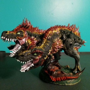 Cerberus Rex Miniature T Rex Dinosaur DND Pathfinder Tabletop RPG - Etsy