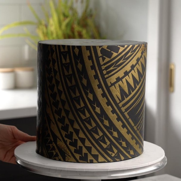 Samoan Tatau Siapo Floral Circular Polynesian Pattern Digital Design ...