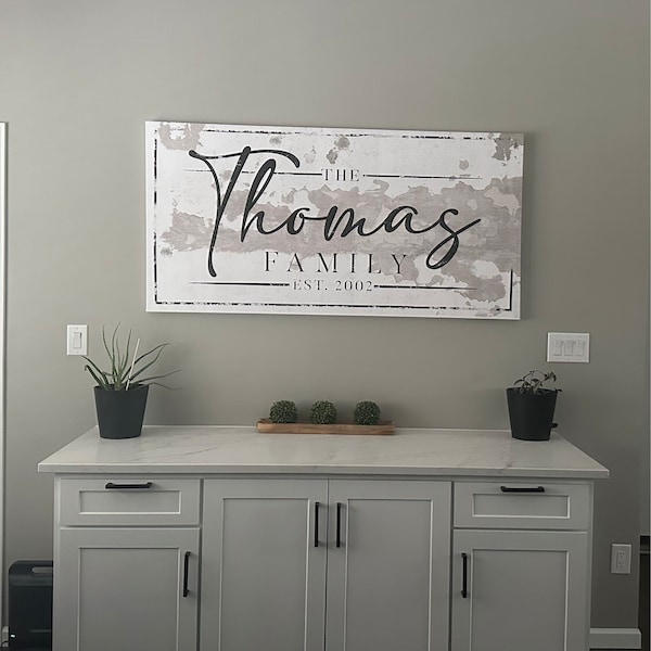 Customized Last Name Sign, Personalized Family Name Sign, Rustic Name ...