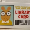 Arthur Library Card Sticker, PBS Illustration, Having Fun Isn't Hard ...