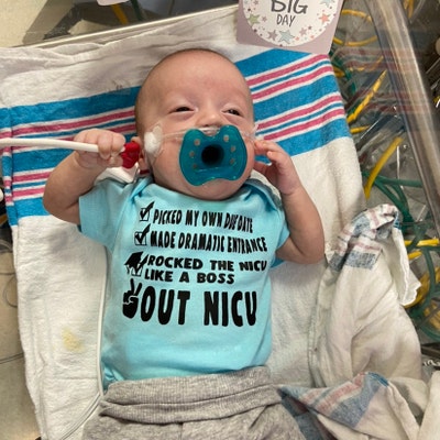 Peace Out NICU NICU Baby Onesie Nicu Graduate Going Home Onesie Preemie ...