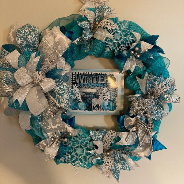 Winter Wonderland Wreath Sign, Winter Wreath Sign, Personalize It by ...