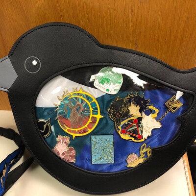 Crow Ita Bag Black Crossbody Purse - Etsy