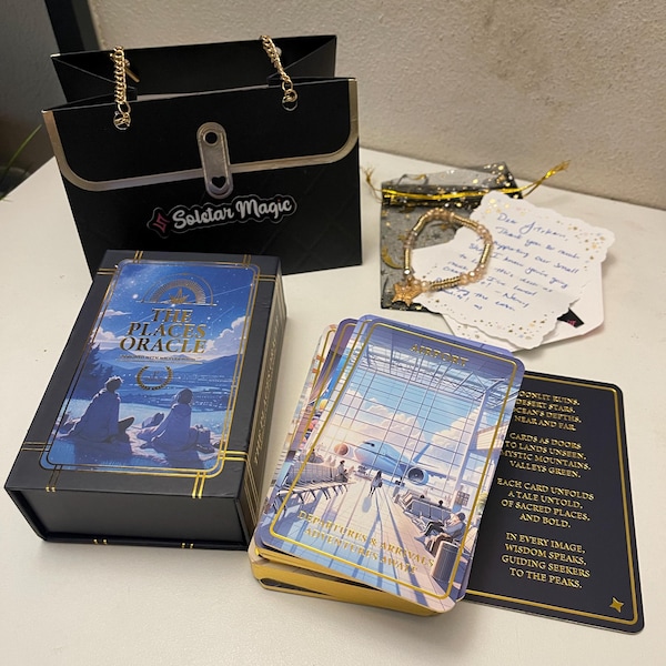 New the Places Oracle Deck - Solstar Magic W/ Keywords 83 Oracle Cards for Clarifying Intuitive ...