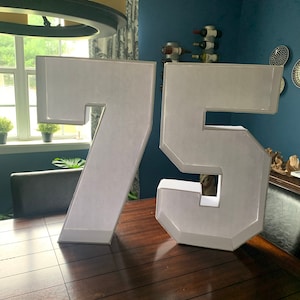 Giant BLOCK Numbers TEMPLATE 26.5in - Etsy