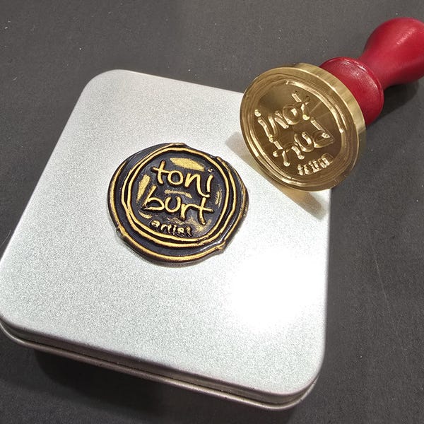 Custom Acrylic Stamp for Pottery, Stamp for Ceramic, Clay Signature ...