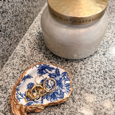 Oyster Shell Jewelry Dish Decorative Oyster Shell - Etsy