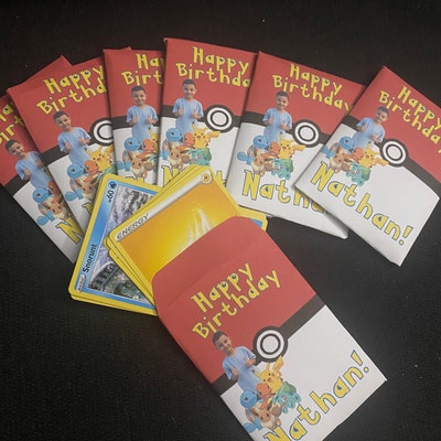 Pokemon Envelope Template for Party Favor Booster Packs - Etsy