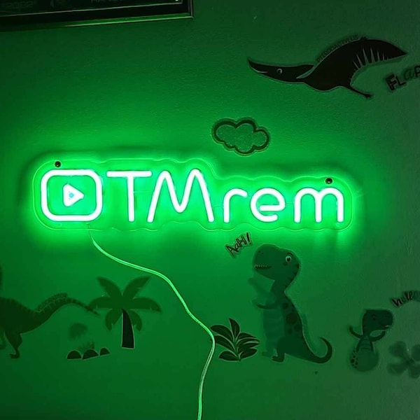 Custom Youtube Neon Sign, Youtuber Name Neon Sign, Custom Twitch Sign ...
