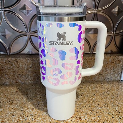 Stanley 40oz Quencher Vinyl Wrap Decal Leopard Stanley Tumbler Wrap ...