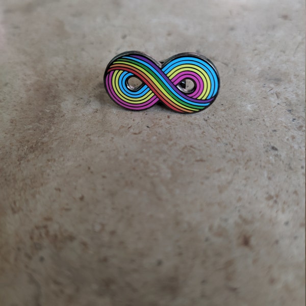 Infinitely Pansexual Pin — Subtle Pan Pride Accessory LGBT Infinity ...