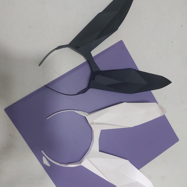 Rabbit Ears Headband - DIY Papercraft Download PDF [digital Download ...