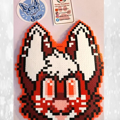 Custom Fursona Perler Badges - Etsy