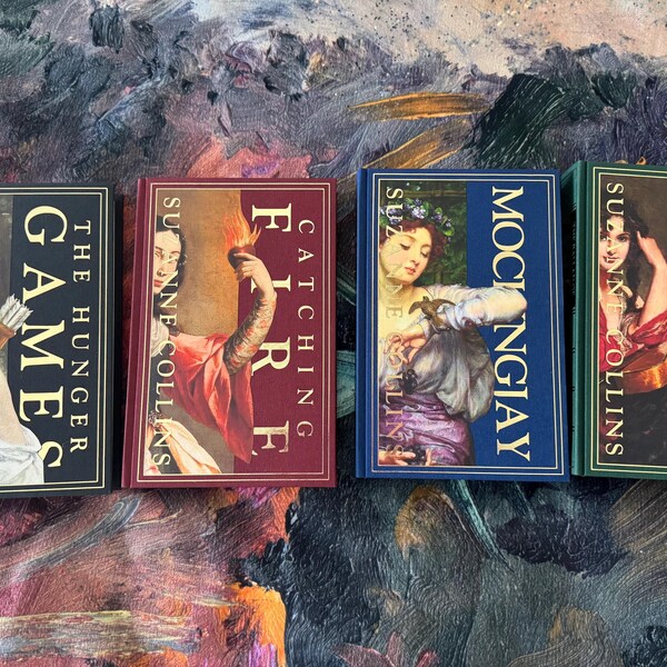 The Hunger Games Book Set // Rebind // Suzanne Collins - Etsy