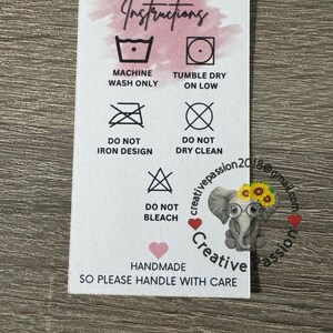 Mug Care Instructions Printable| Mug Care Card PDF| Small Business ...