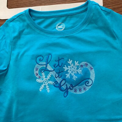 Let It Go Embroidery Design Instant Download - Etsy