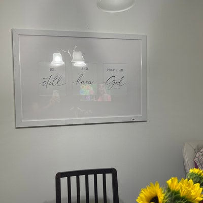 Bible Verse Wall Art, Be Still and Know That I Am God Sign, Christian ...