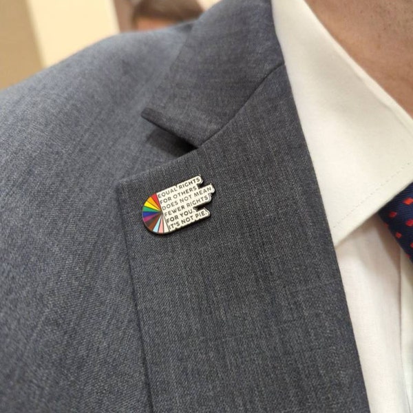 Equal Rights - LGBTQIA, BLM, Trans, Feminist, Pro Choice, Pin, Enamel ...
