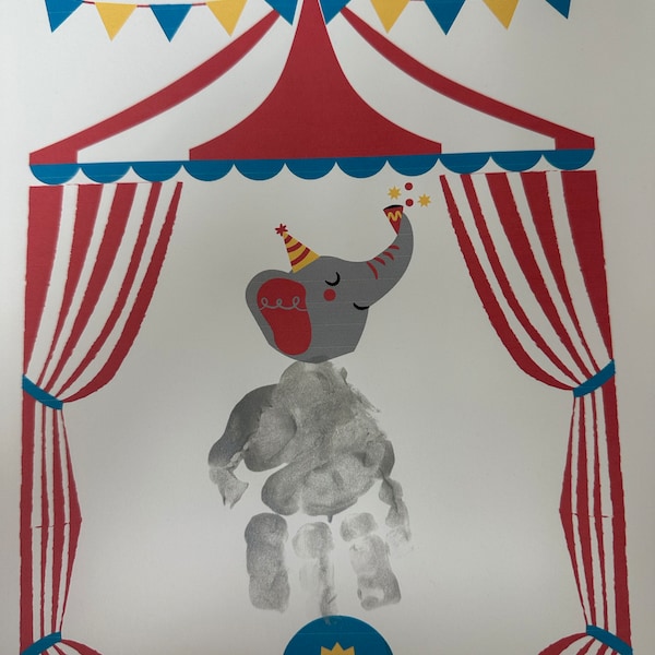 Circus Handprint Art, Handprint Craft for Toddlers and Preschool ...