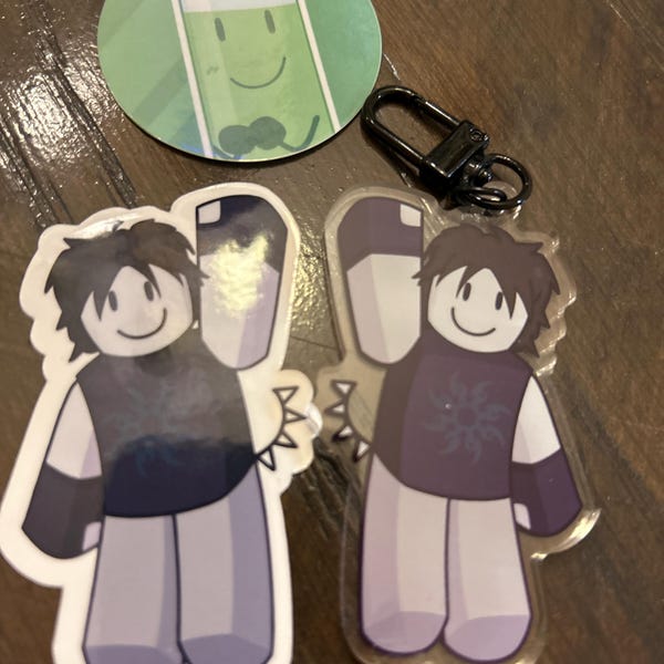 Bot Double-sided Keychain - Inanimate Insanity - Object Show - Etsy