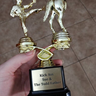Kick Ass Trophy Horse Ass Trophy Karate Kicks Ass - Etsy