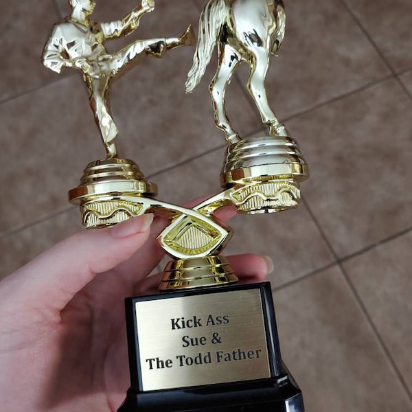 Kick Ass Trophy Horse | Ass Trophy | Karate Kicks Ass | Funny 8.5 ...