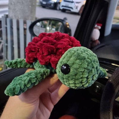 Rose Turtle Crochet Pattern PDF Download Beginner Friendly - Etsy
