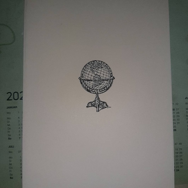 Globe Rubber Stamp 5307 - Etsy