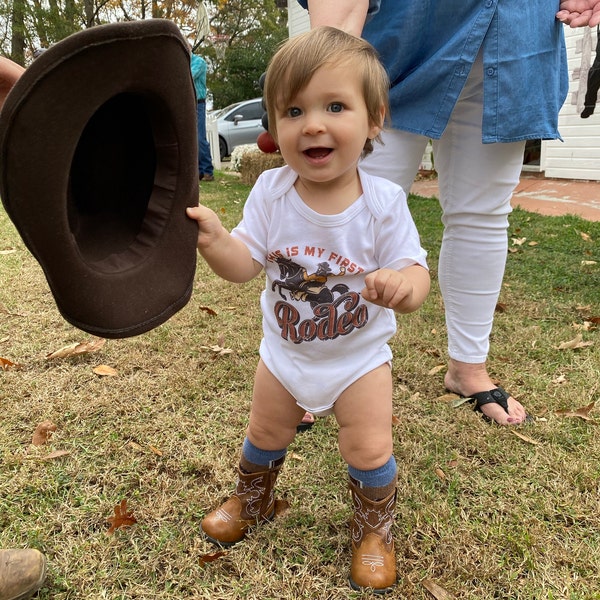 This is My First Rodeo Onesie®, Horse Rodeo Baby Bodysuit, Cute Rodeo ...