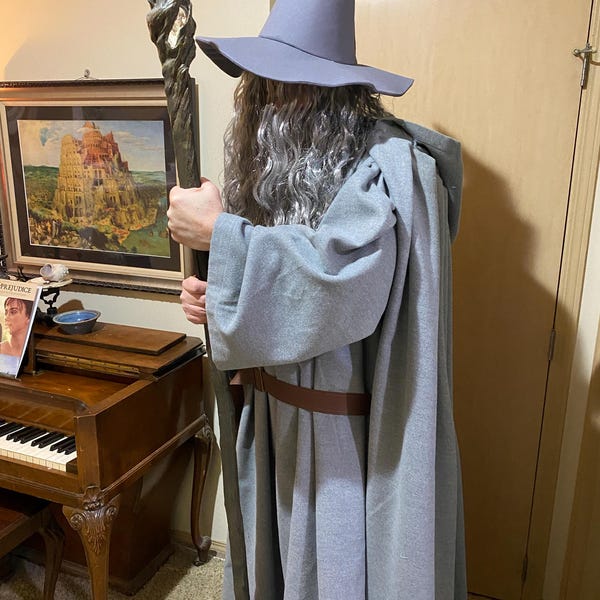 The Grey Wizard Cosplay Costume Outfit Halloween Party - Etsy