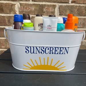 SUNSCREEN Storage Bucket - Etsy