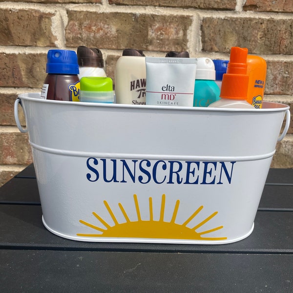 SUNSCREEN Storage Bucket - Etsy
