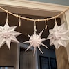 Kraft Paper Star Snowflakes Set of 5/handmade, Paper Ornament/paper Bag ...