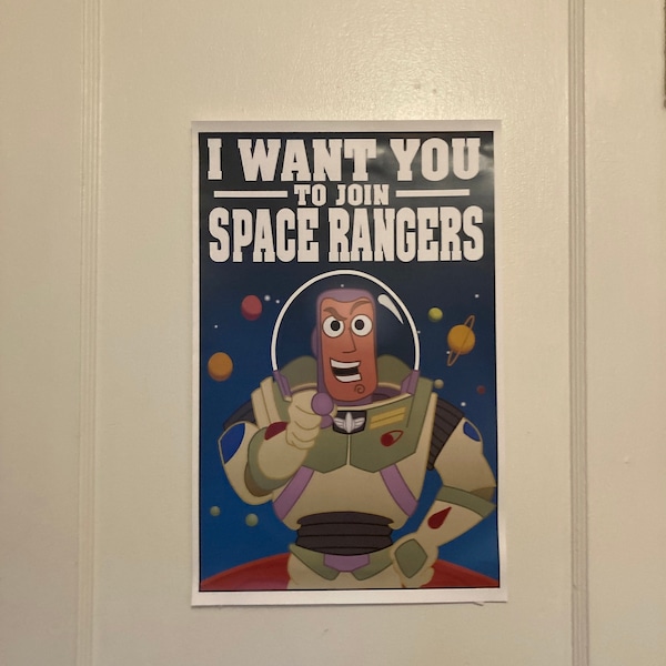 Disney Pixar Toy Story Buzz Lightyear 11" X 17" Andy's Room Poster ...