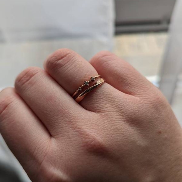 Mobius Ring, Solid Gold Twist Ring, Solid Mobius Ring, Mobius Band, 9K ...