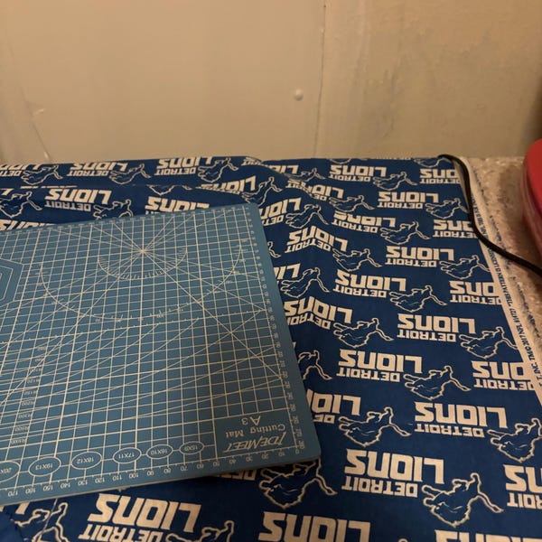Detroit Lions Cotton Fabric 100% Cotton Ships in 1 Business Day Smaller ...