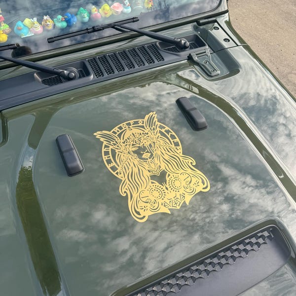 Shieldmaiden, Valkyrie, Viking Warrior Freya Vinyl Decal for Car Truck ...