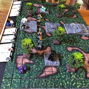 Huge Dungeon Tile Modular Set Dungeons & Dragons Pathfinder Terrain ...