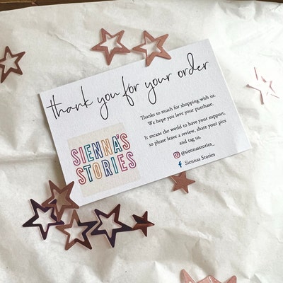 Thank You Follow Us Stickers Personalised Social Media - Etsy