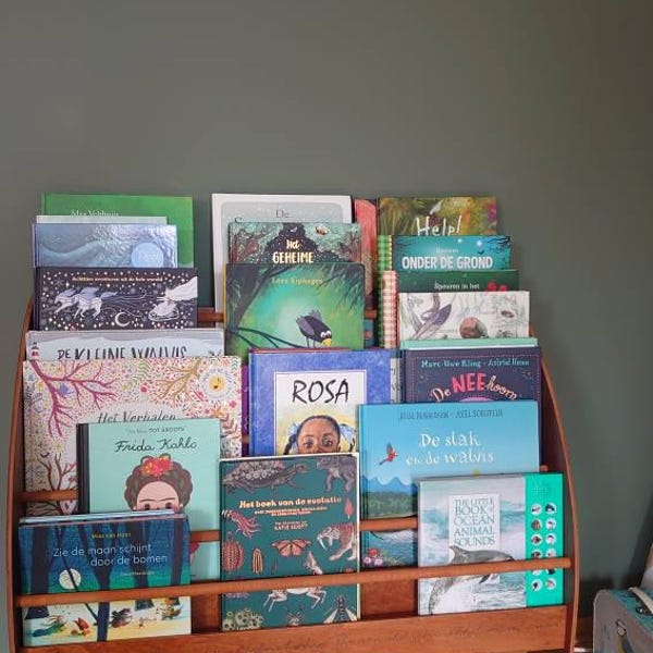 Personalized Bookshelf for Kids, Montessori Book Storage, Childrens ...