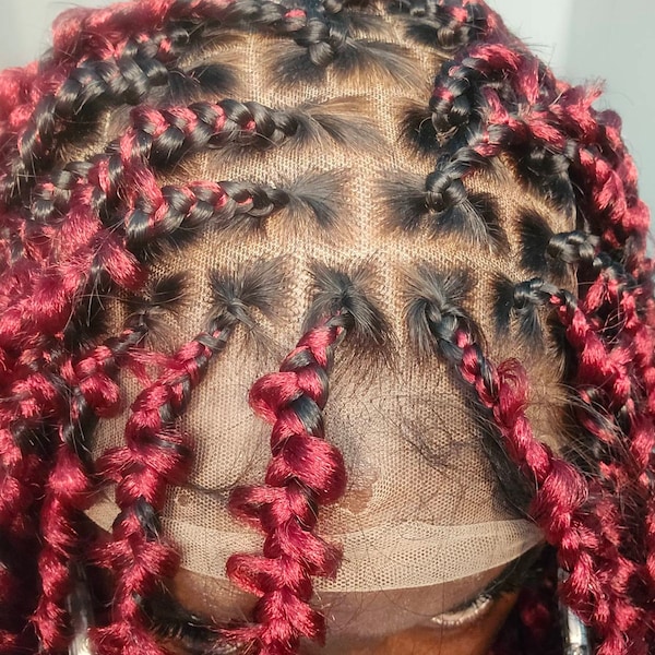 Braids WIG , Pick and Drop Corn Row Wig , Human Hair Braided Wig. - Etsy