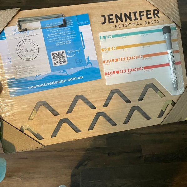 Running Medal and Personal Bests Display Board | WHITEBOARD Design ...