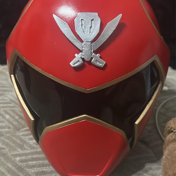 Red Gokaiger Helmet Cosplay MMPR Halloween Costume Prop - Etsy